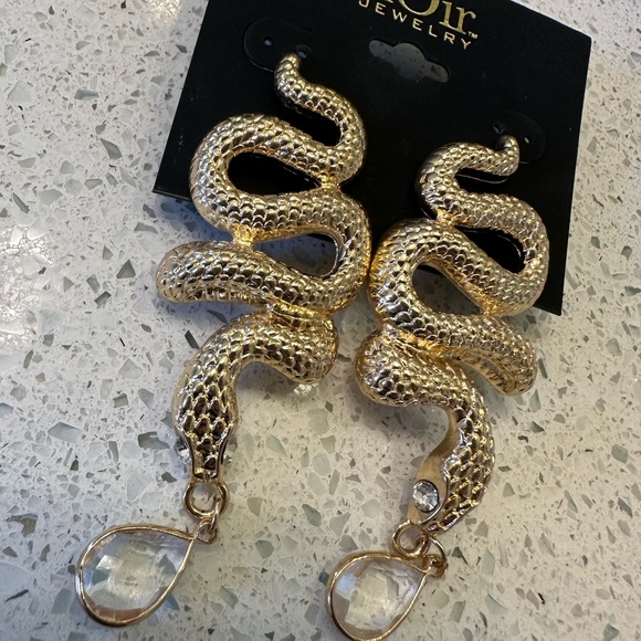 Fashion Nova | Jewelry | Nwt New Fashion Nova Gorgeous Gold Snake Drop ...